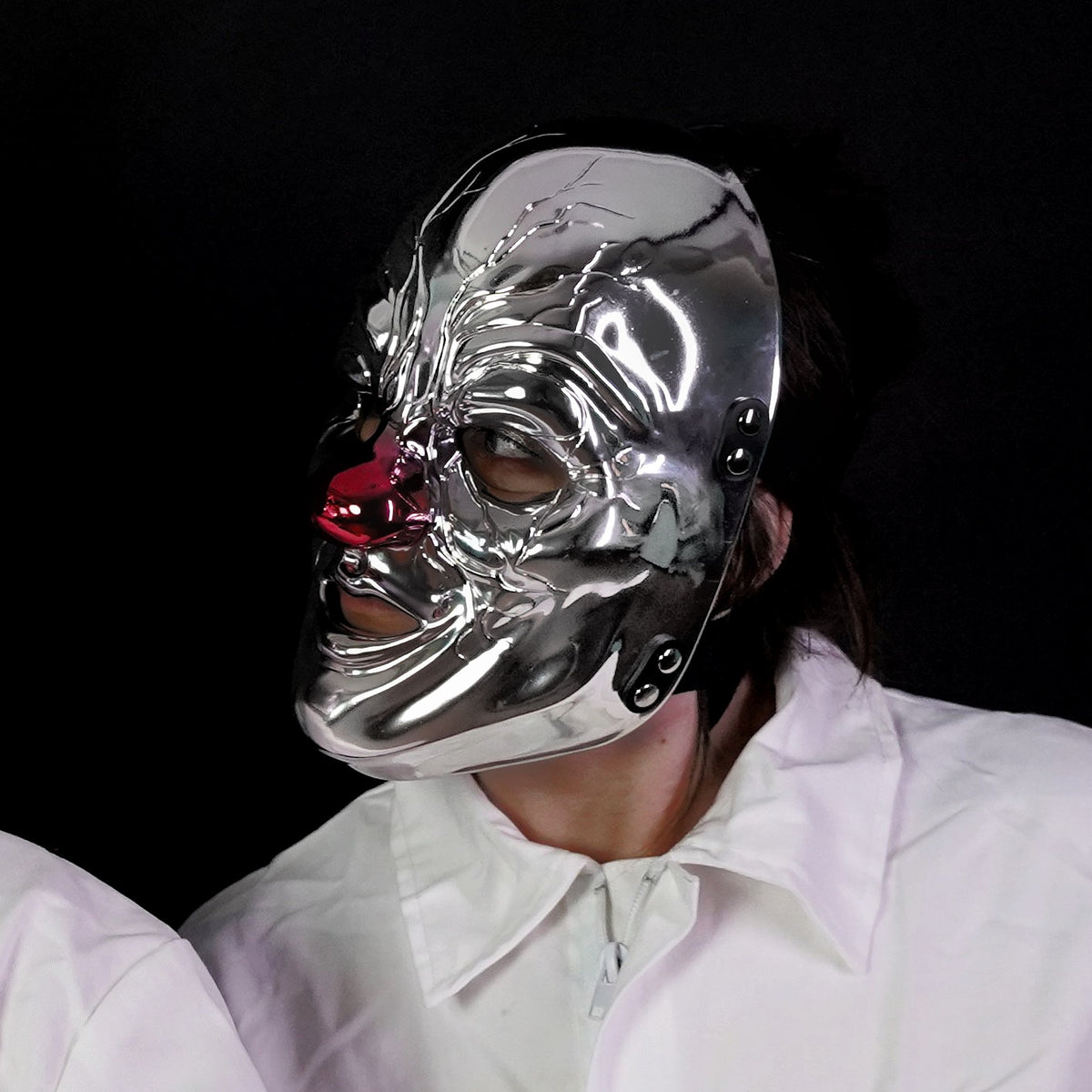 Clown #6 WANYK Chrome mask | We Are Not Your Kind album – SecondNature.ws