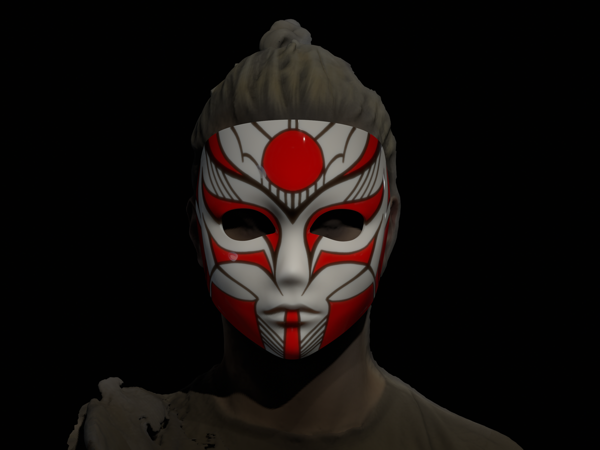 Japanese Dolly mask by SecondNature Workshop | Production Ready 3D-Mod ...